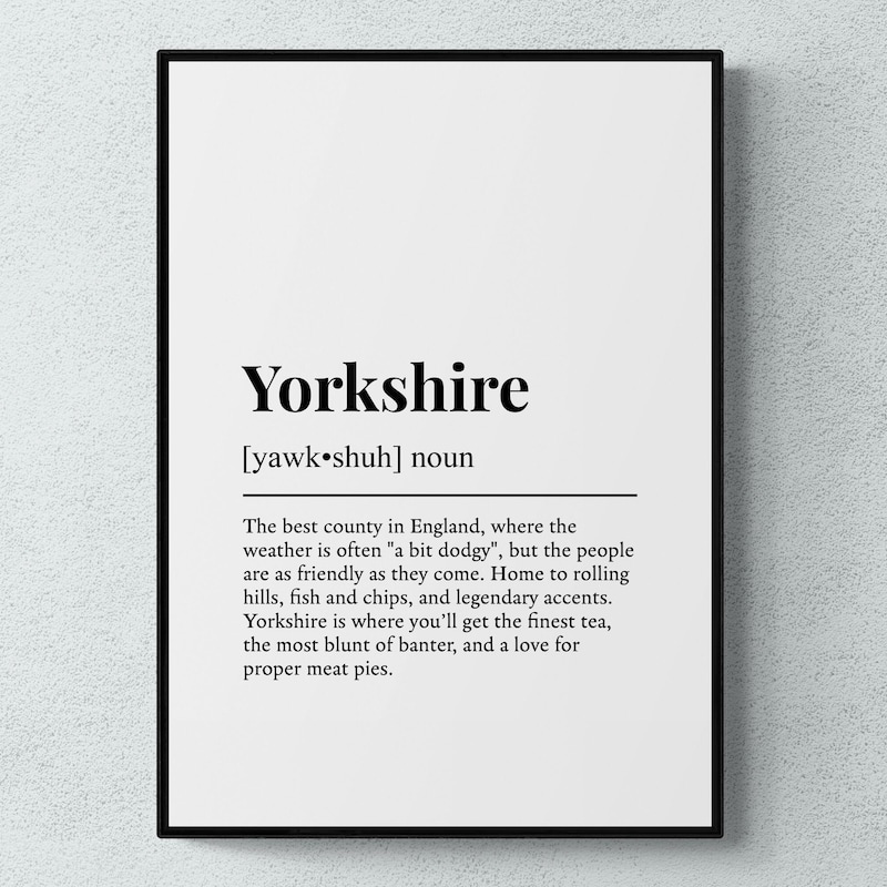 Yorkshire Print - Etsy UK