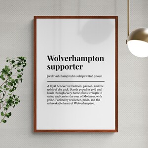 Wolverhampton Wanderers Supporter Funny Definition Sport Football Gift ...