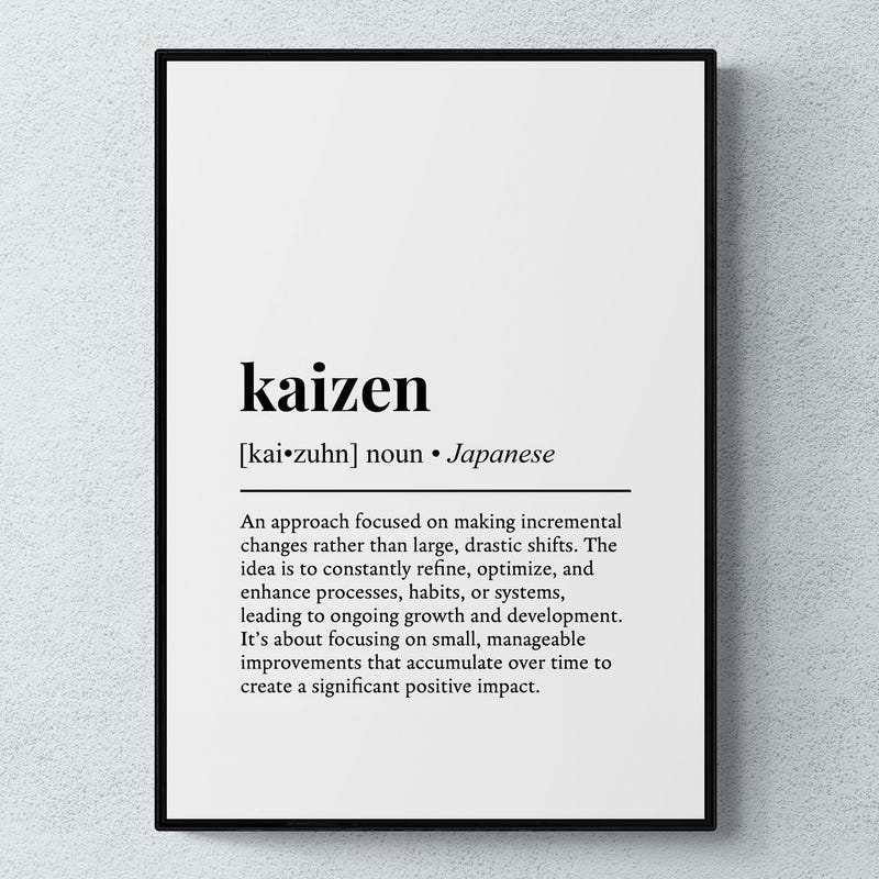 Kaizen Wall Print - Etsy