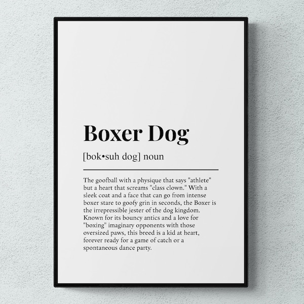 Boxer Dog - Etsy