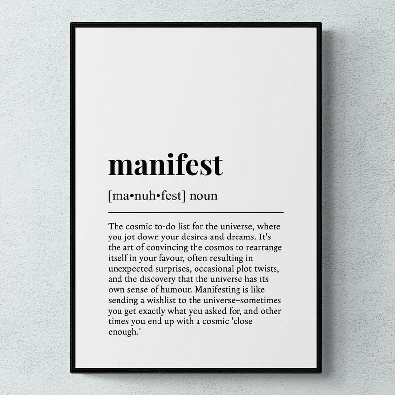 Manifest - Etsy