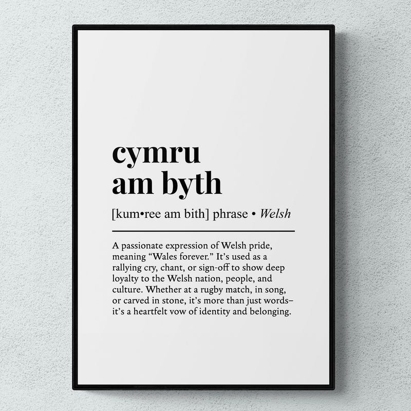 Cymru Digital Print - Etsy