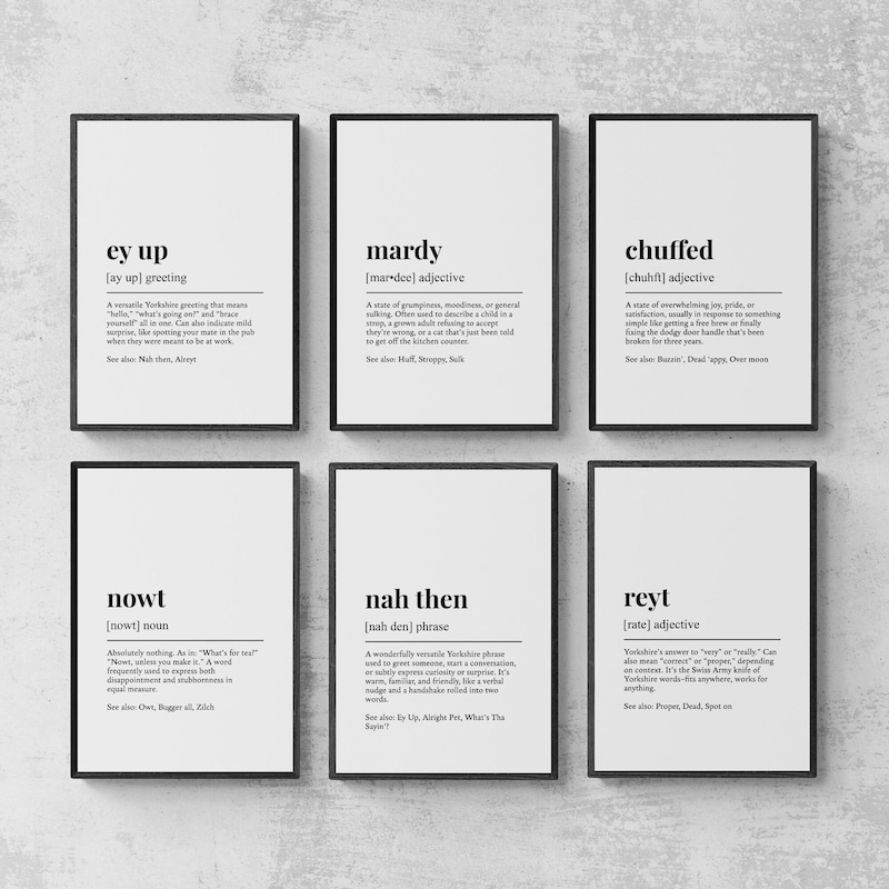 Northern Dialect Phrases - Etsy