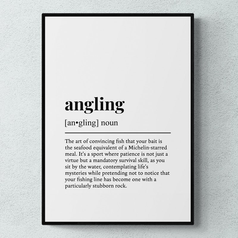 Angling Print - Etsy