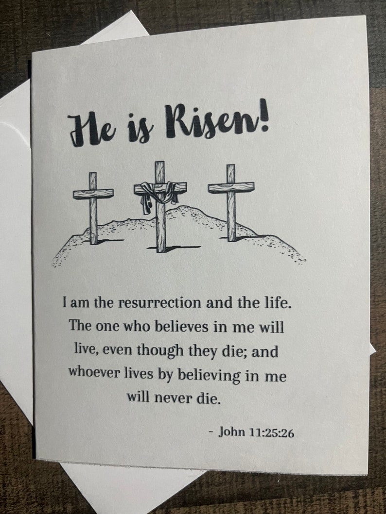 Faithful Moments: Handmade Easter he is Risen Greeting Cards pack of 5 ...