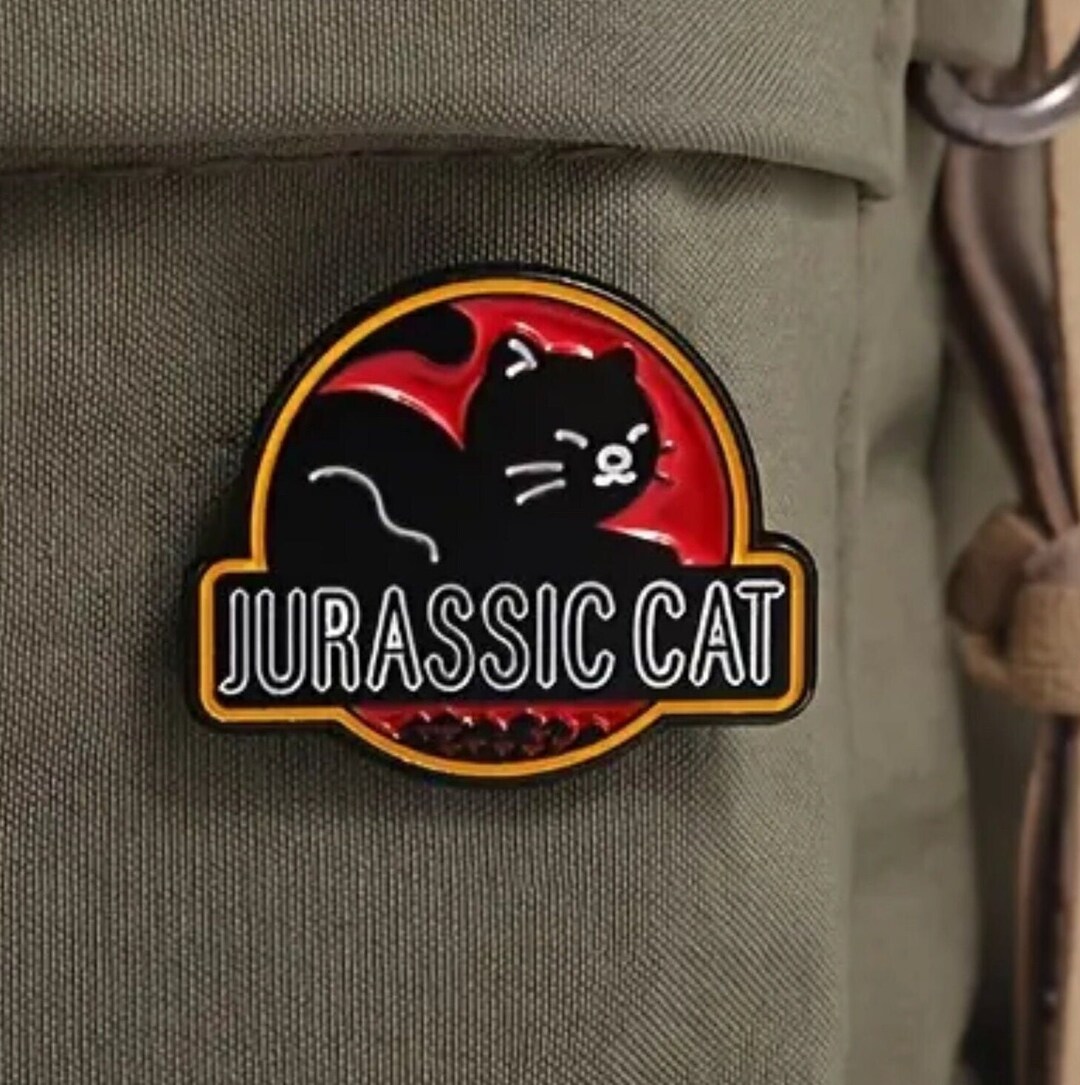 Jurassic Cat Enamel Pin, Cat Pin, Battle Cats - Etsy