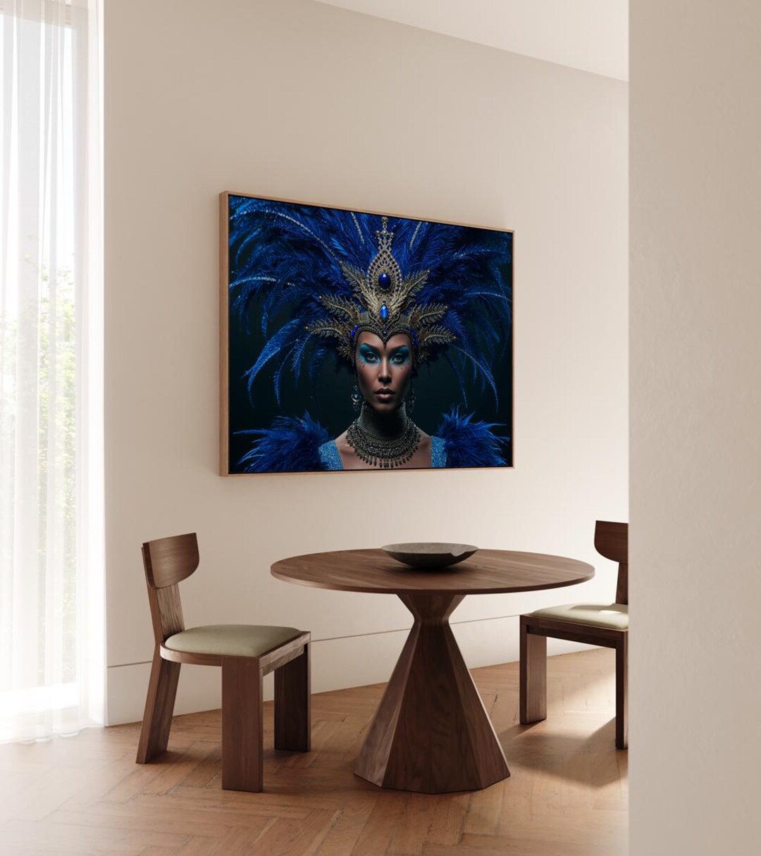 Exotic Blue Apparition Artwork Printable Wall Art Digital Download Wall ...