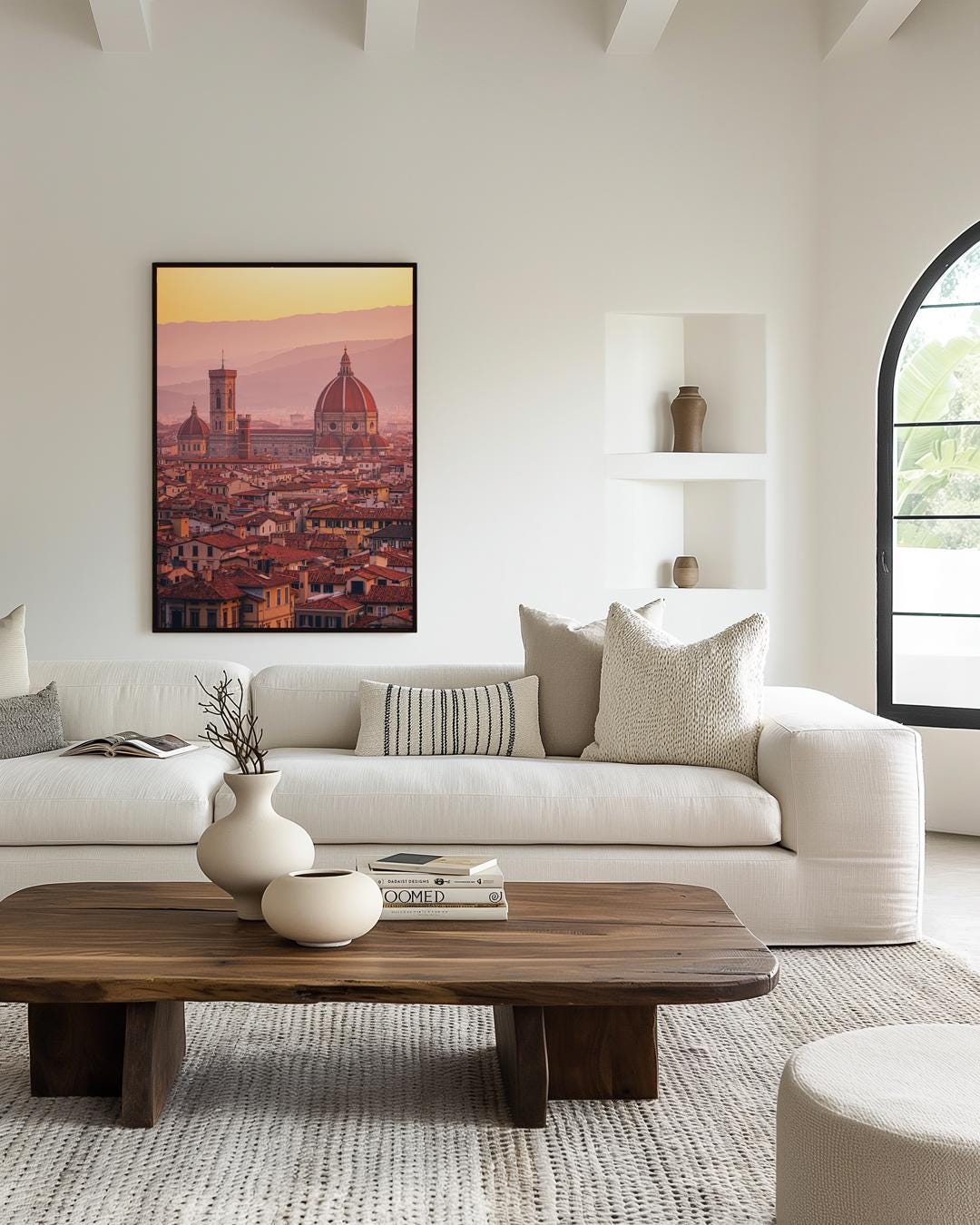 Sunset Over Florence Artwork Printable Wall Art Digital Download Wall ...