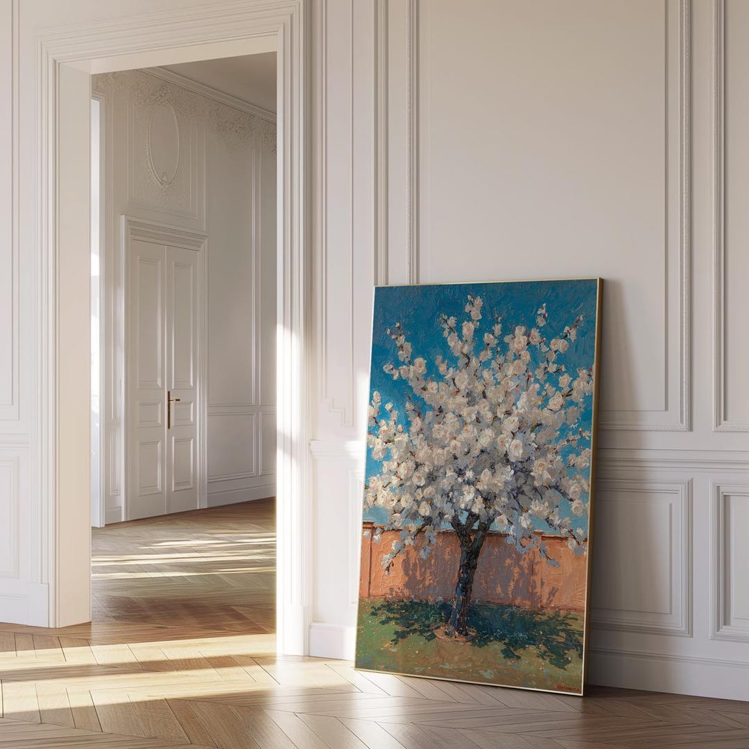 Blooming Splendor Under Blue Sky Artwork Printable Wall Art Digital ...