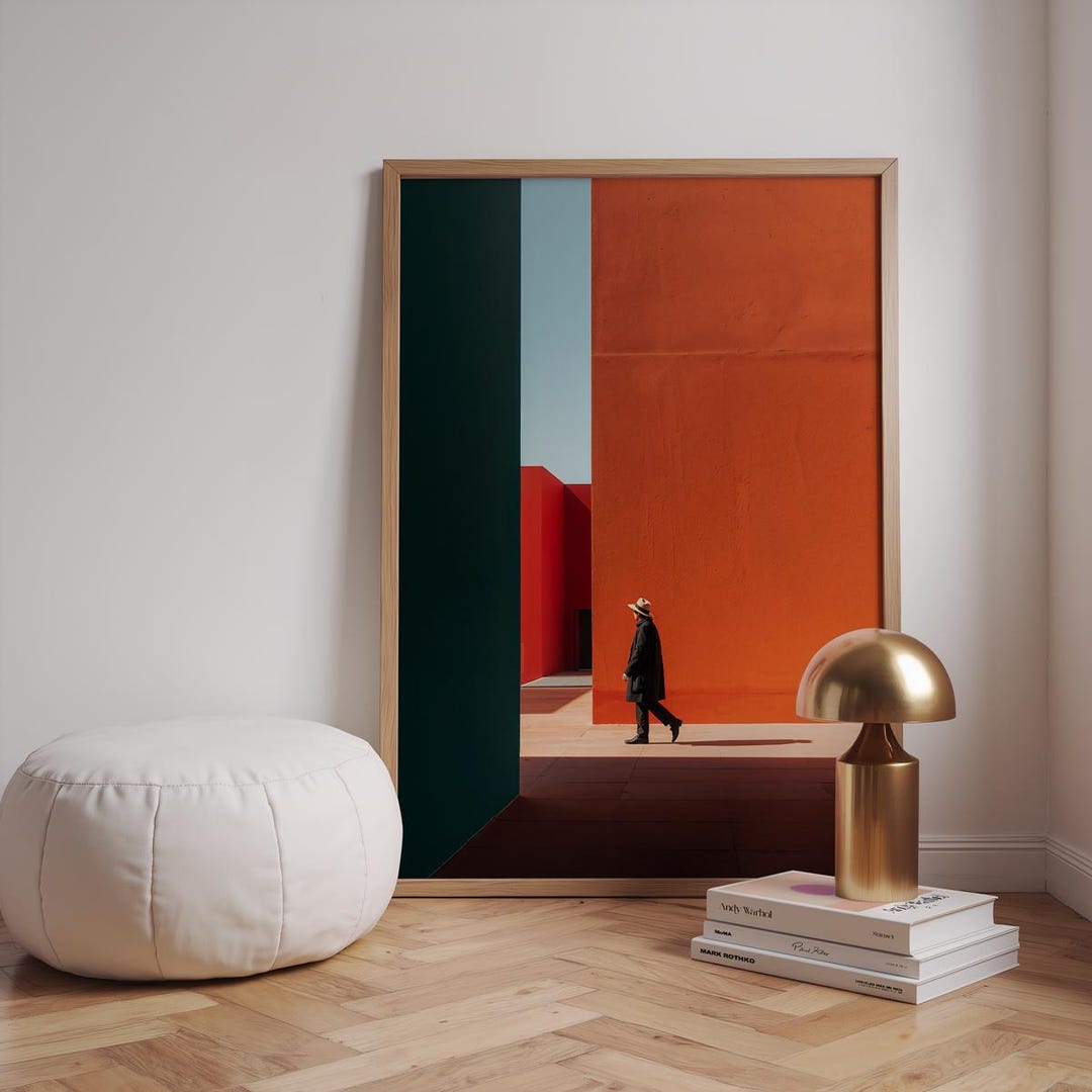 Light and Shadow in Minimalist Architecture Artwork Printable Wall Art ...