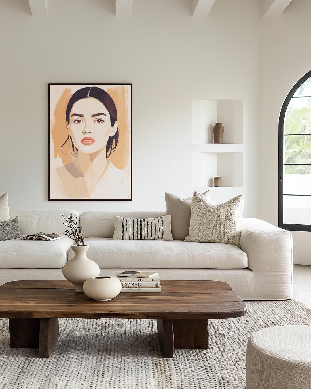 Portrait in Soft Tones Artwork Printable Wall Art Digital Download Wall ...