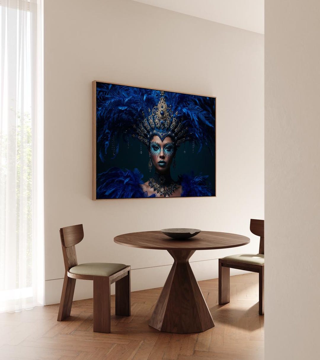 Mystical Blue Majesty Artwork Printable Wall Art Digital Download Wall ...