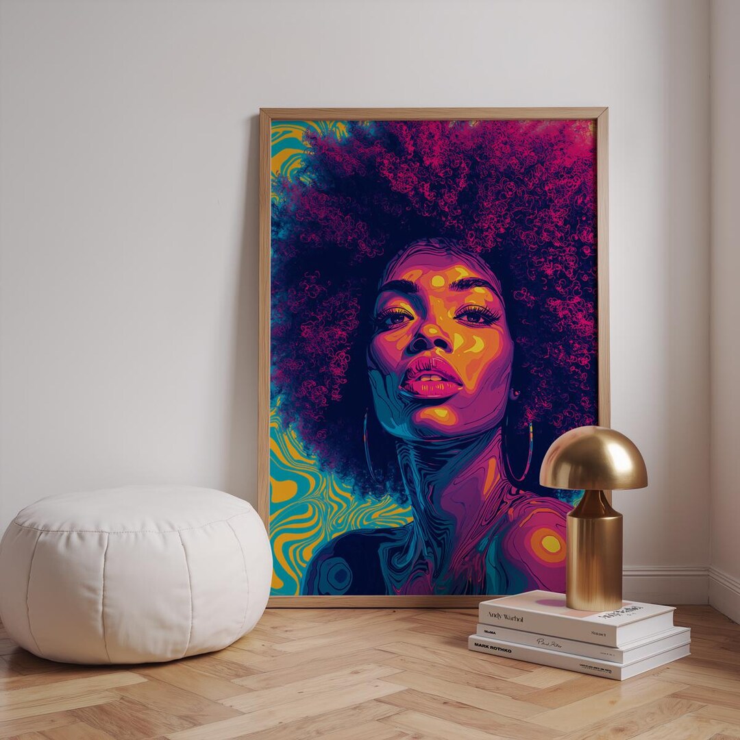 Colorful Expression of Power Artwork Printable Wall Art Digital ...