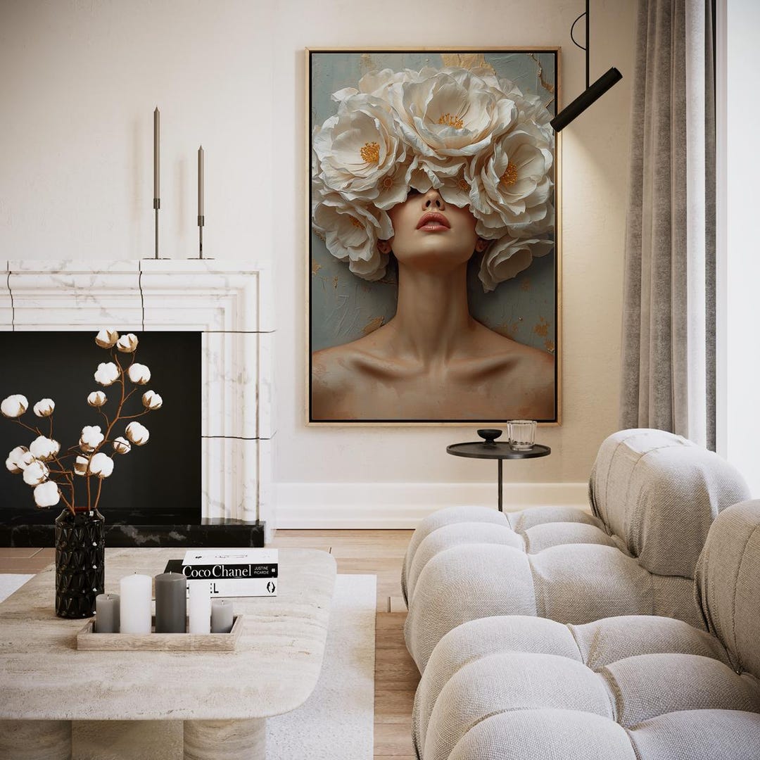 Floral Viewpoint Artwork Printable Wall Art Digital Download Wall Art ...