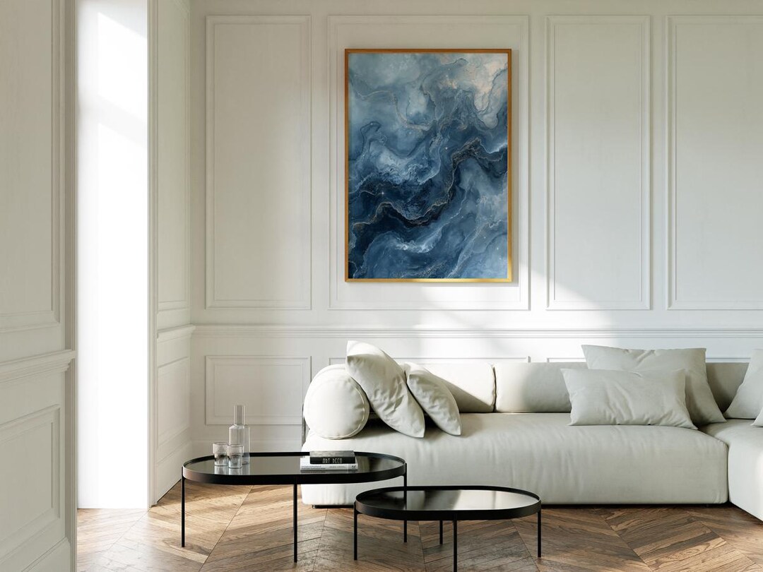 Heavenly Ocean Waves Artwork Printable Wall Art Digital Download Wall ...