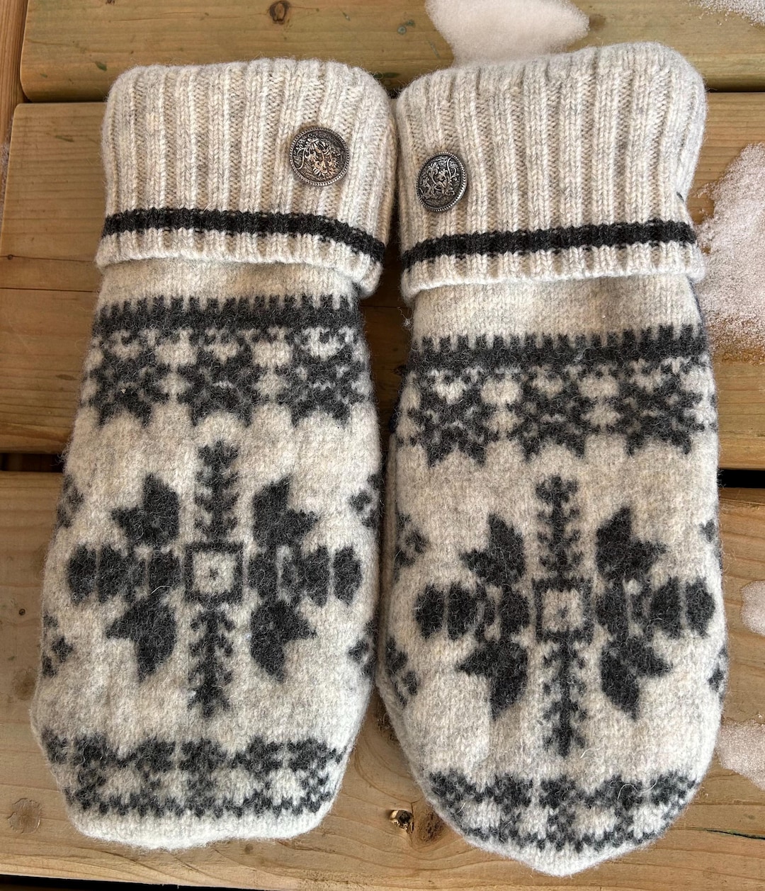 Womens Felted Wool Mittens - Etsy Canada