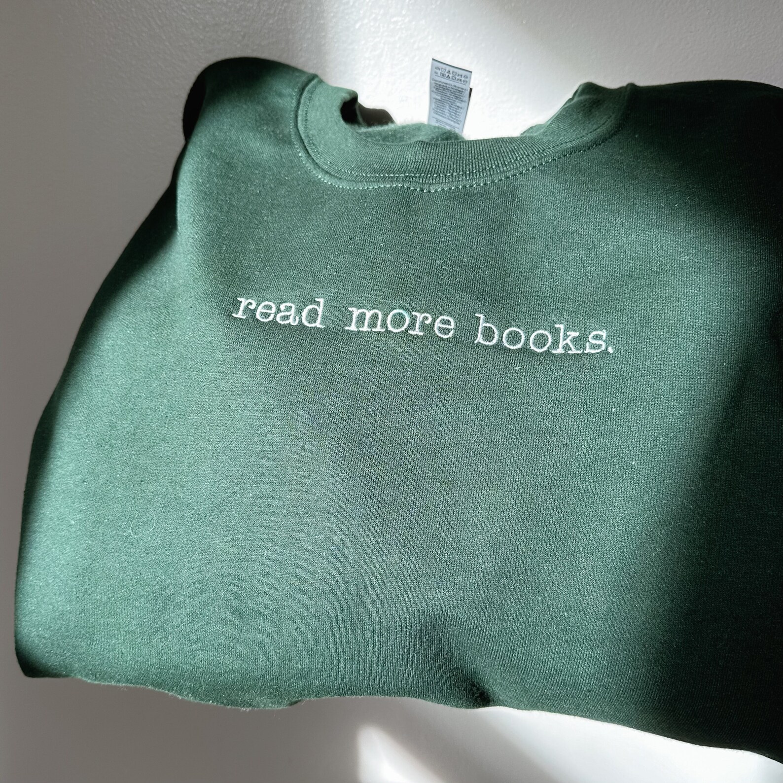 Read More Books Sweatshirt Embroidered Crewneck | Booktok Bookish Gift ...
