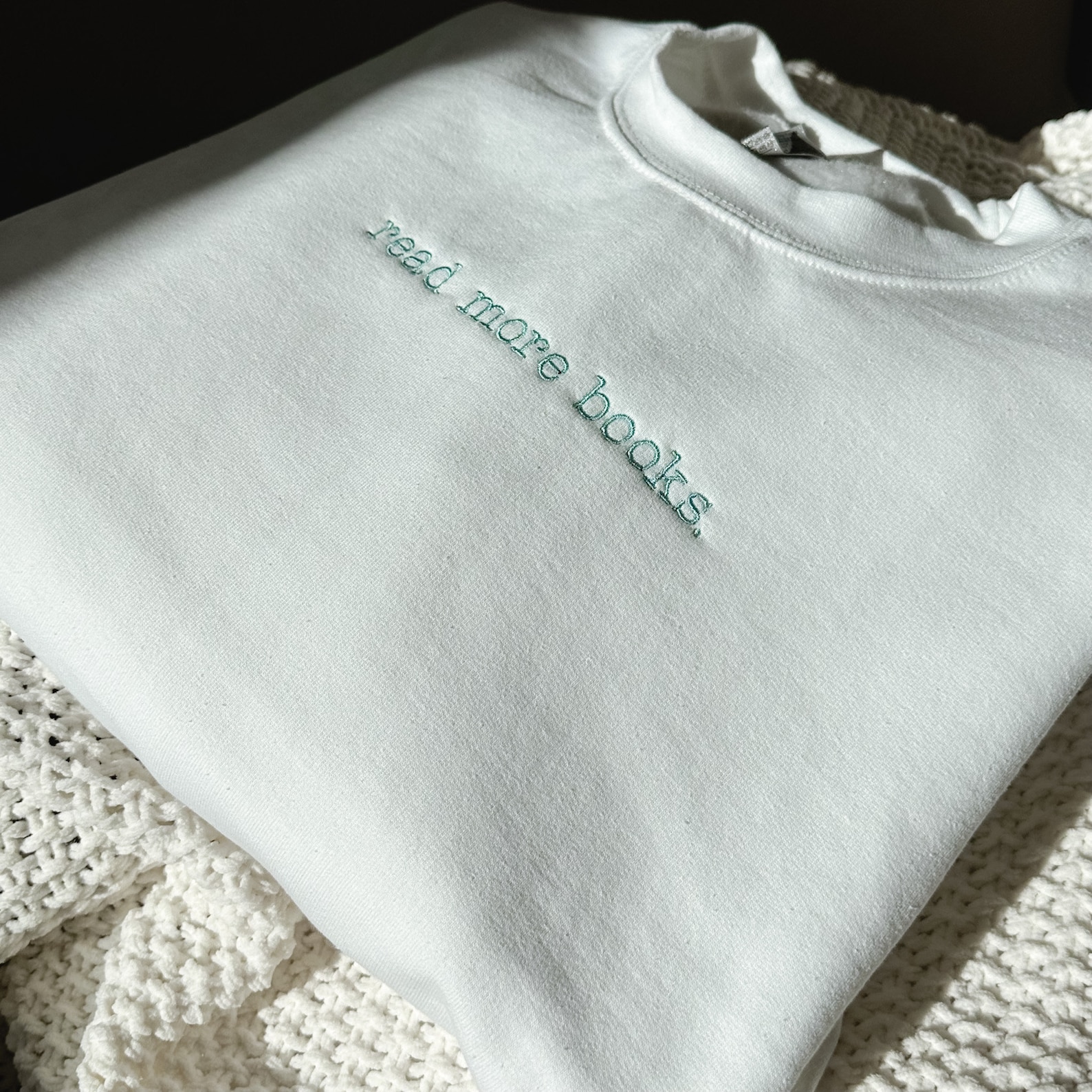 Read More Books Sweatshirt Embroidered Crewneck | Booktok Bookish Gift ...