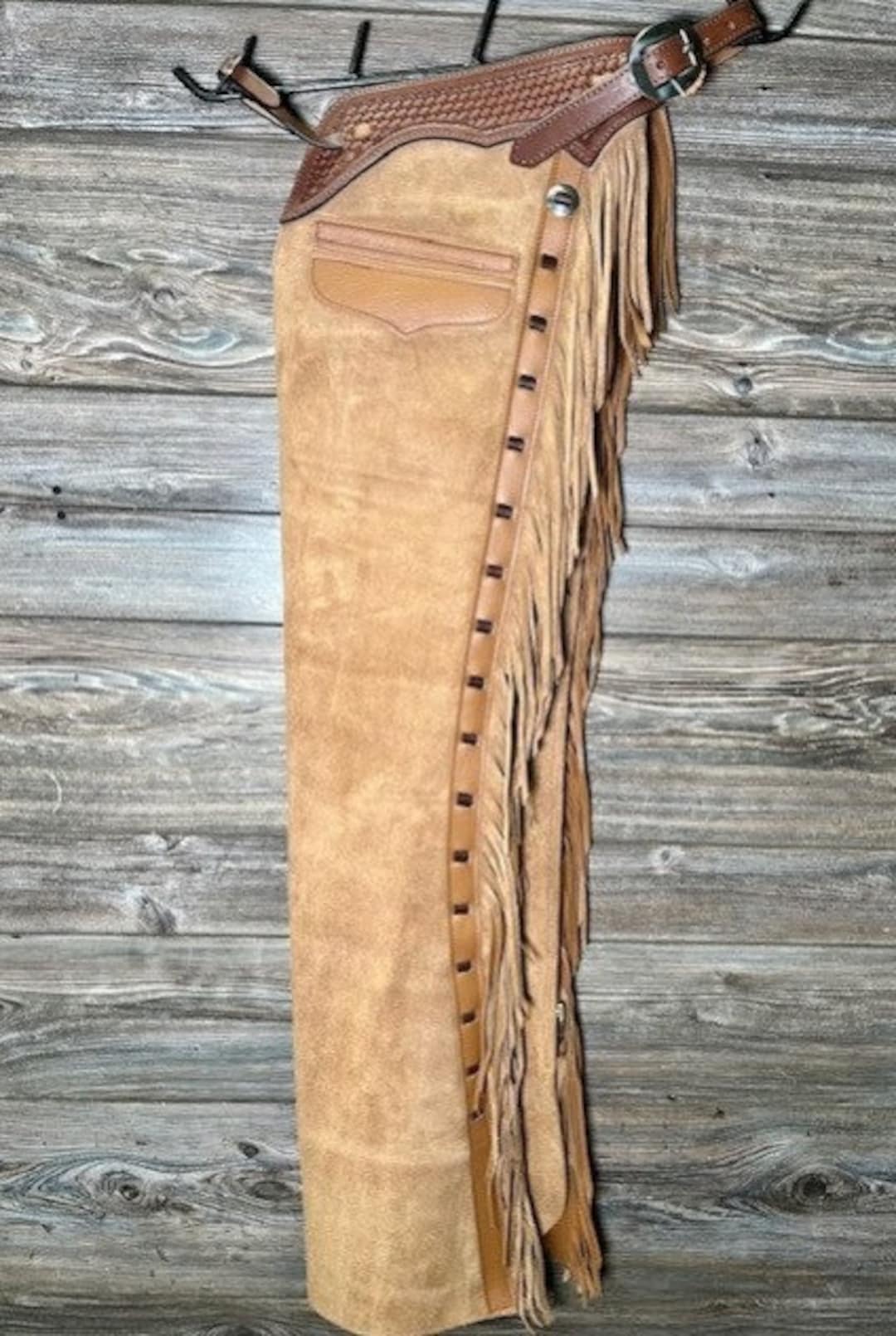 Hand Made Western Style Leather Chaps Cowboy Chap & Chinks - Etsy