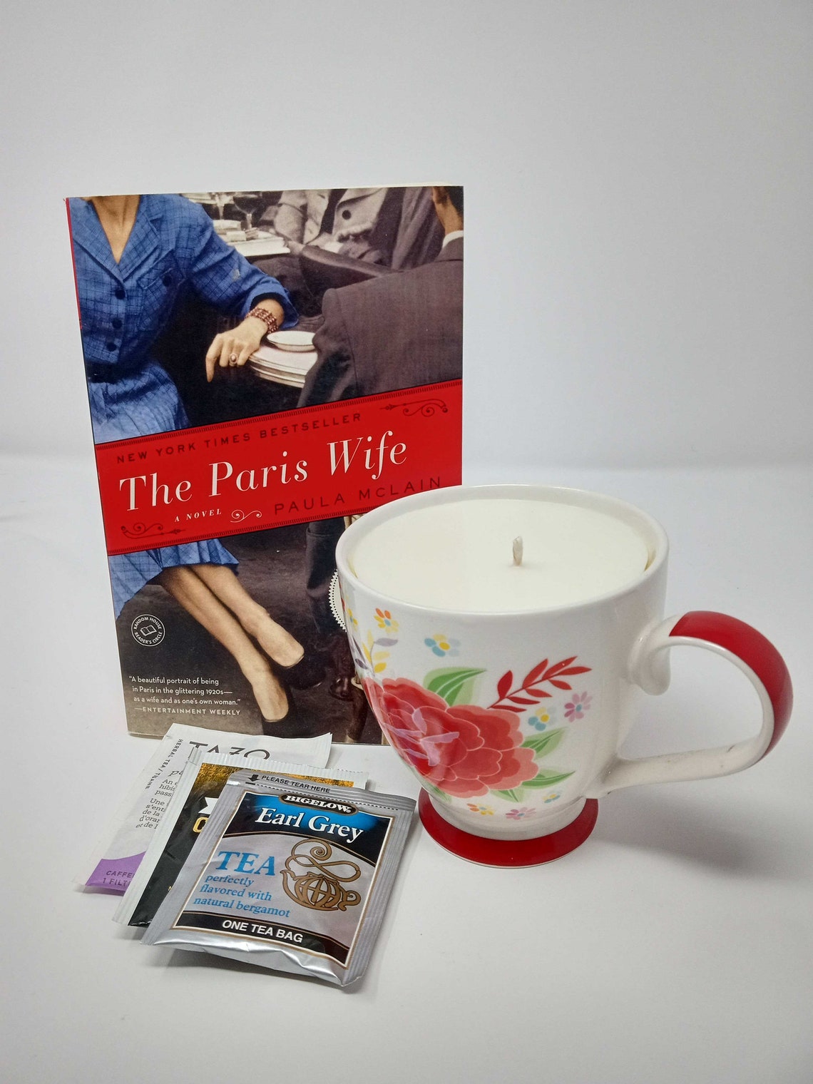 Handcrafted Tea Cup Candle & Book Box - Charming Mother's Day Gift ...