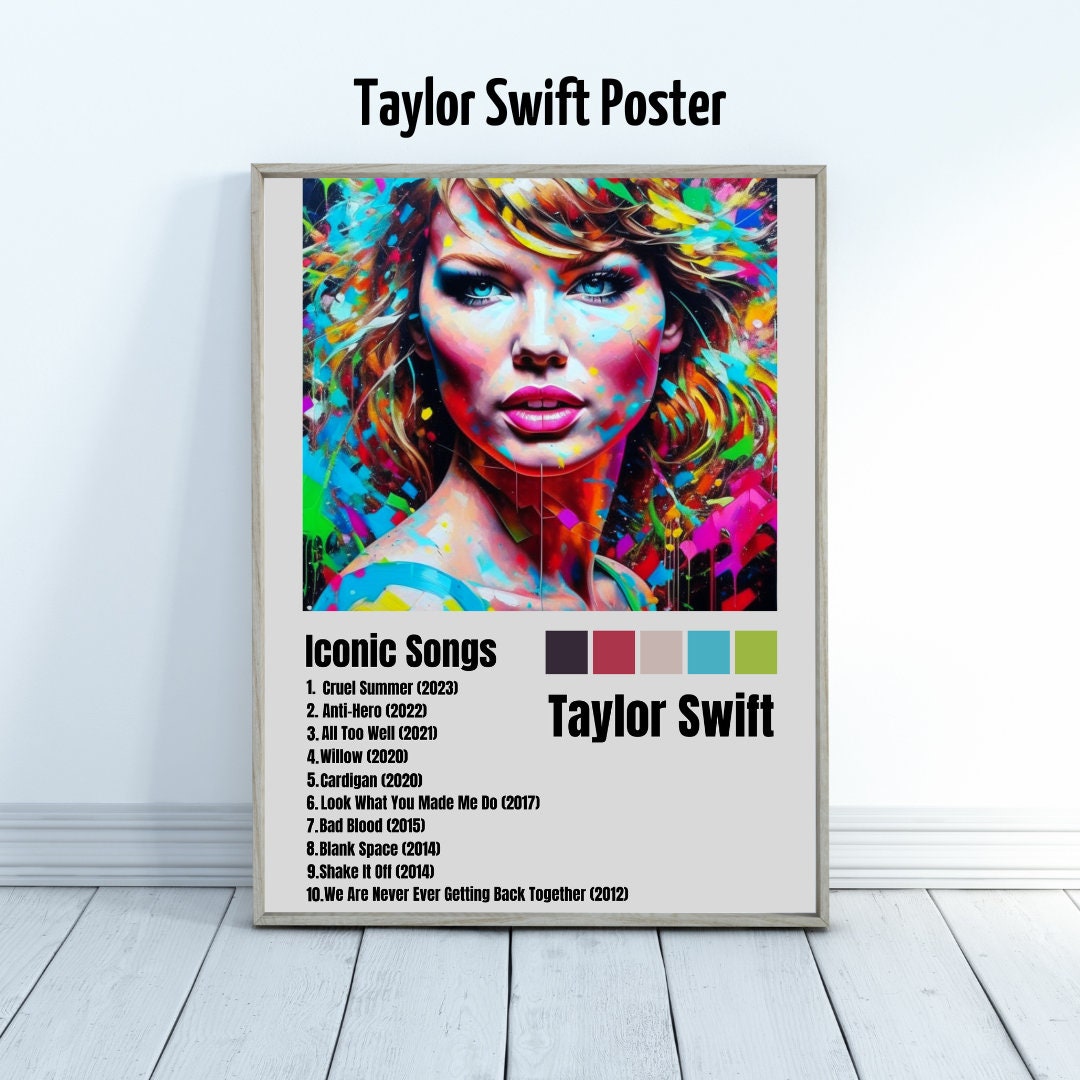 Taylor Swift Poster Taylor Swift Svg Album Cover Prints Taylor Swift ...