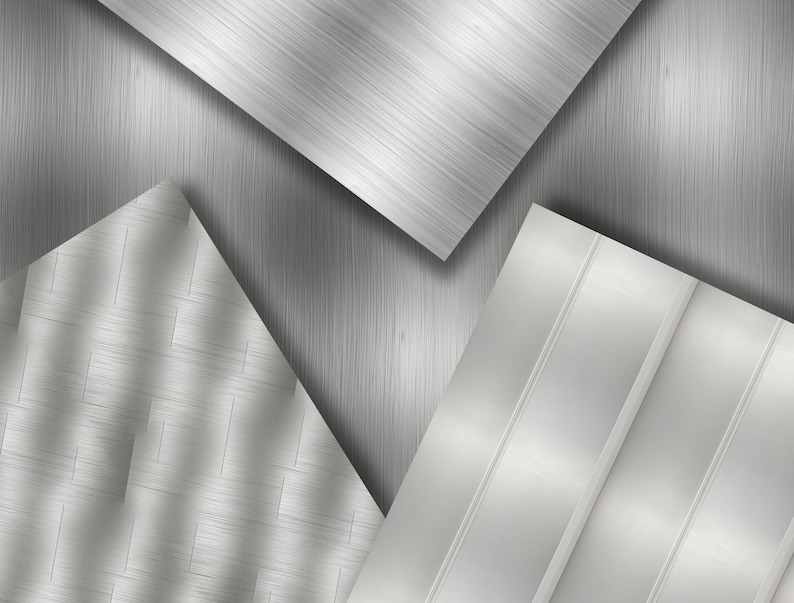 Brushed Steel Texture Seamless Pattern, Metal Digital Paper, Steel ...