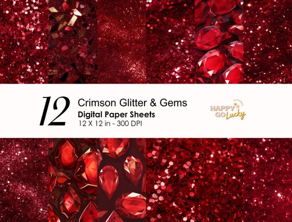 Red Glitter Background Design