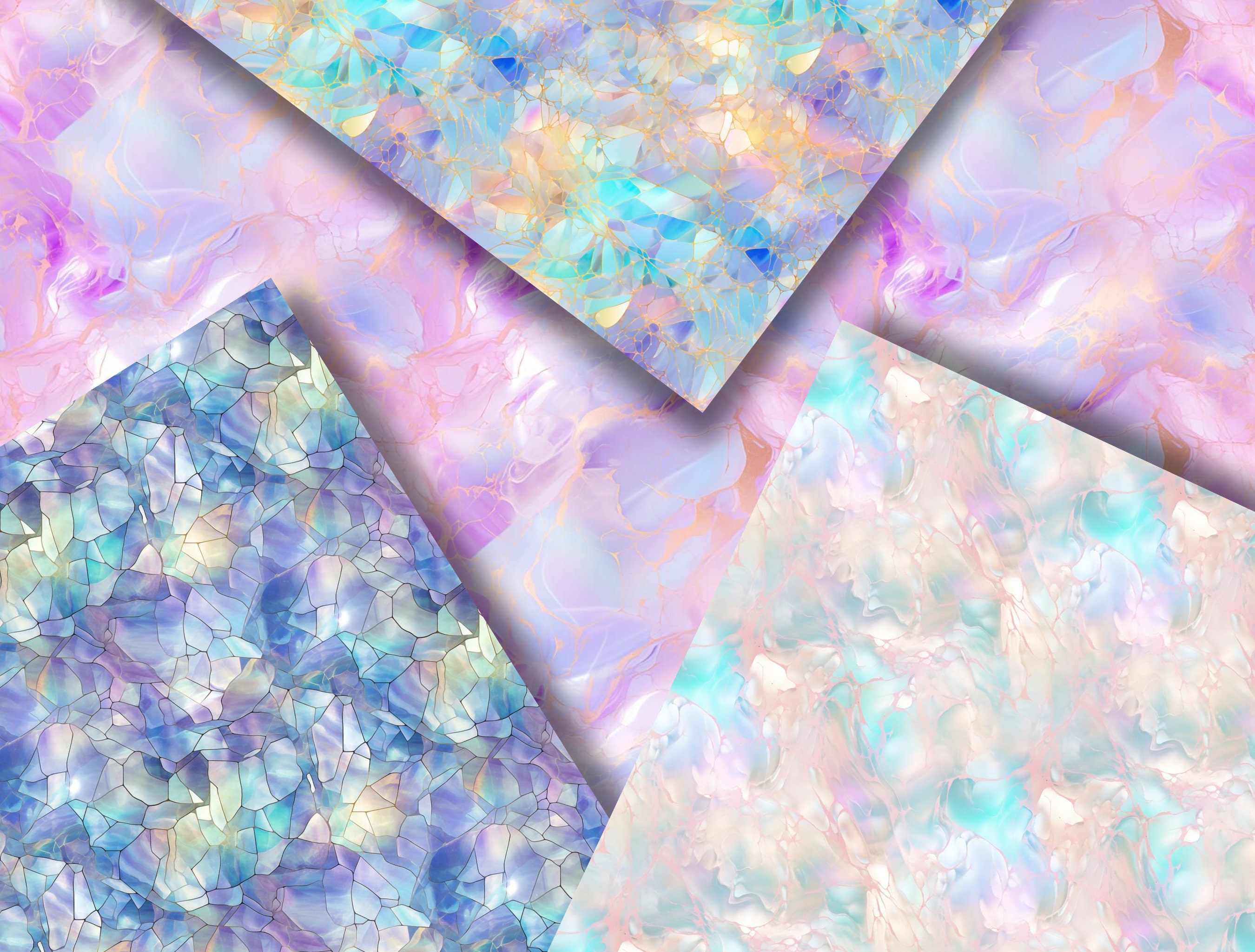 Pastel Iridescent Marble Seamless Pattern, Mermaid Holographic Digital ...