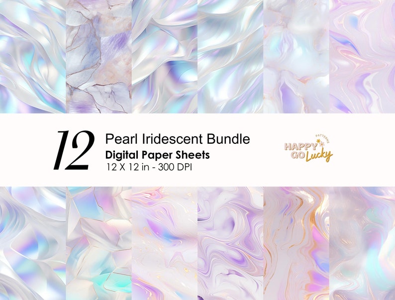Pearl Iridescent Marble Seamless Pattern, Holographic Digital Paper ...