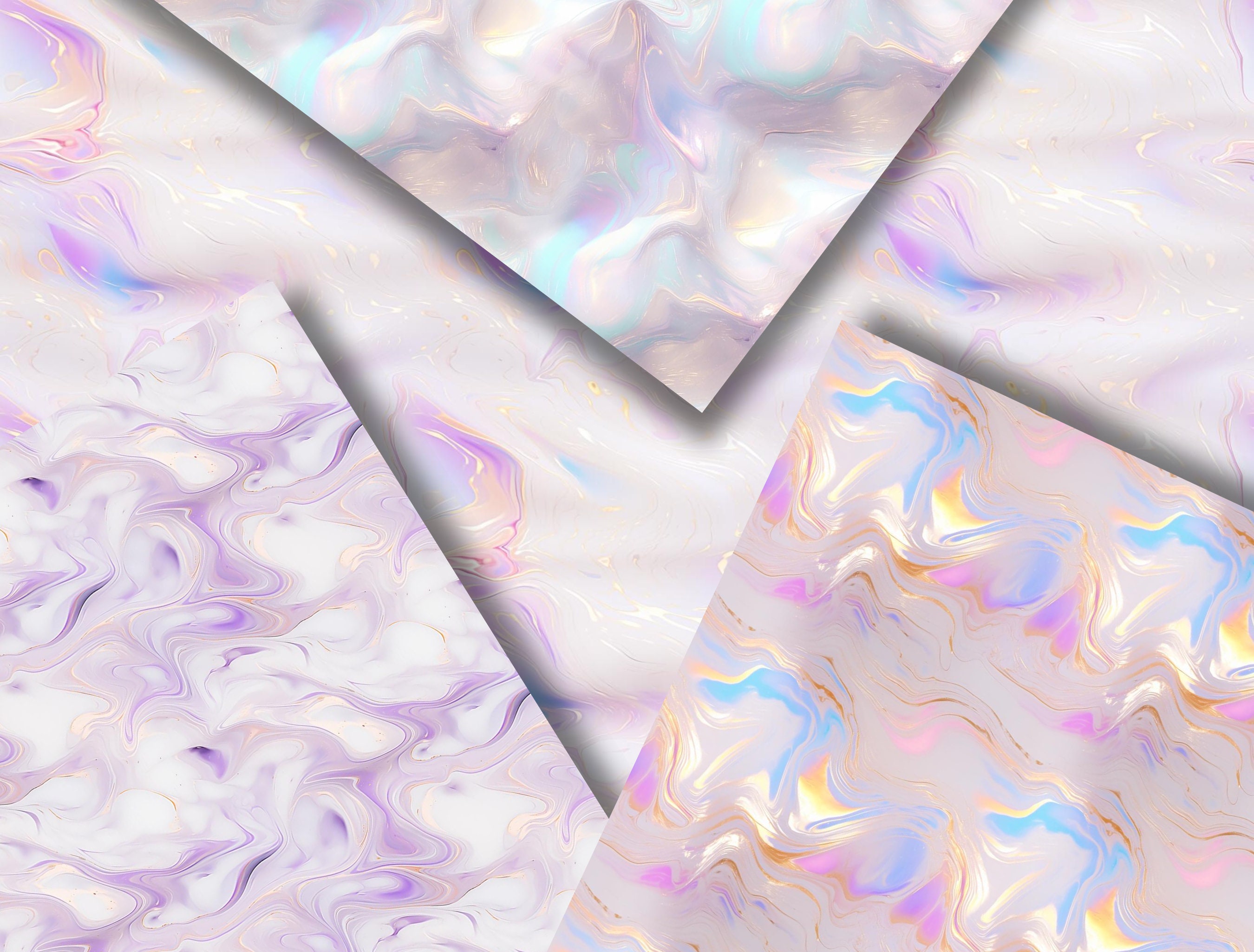 Pearl Iridescent Marble Seamless Pattern, Holographic Digital Paper ...
