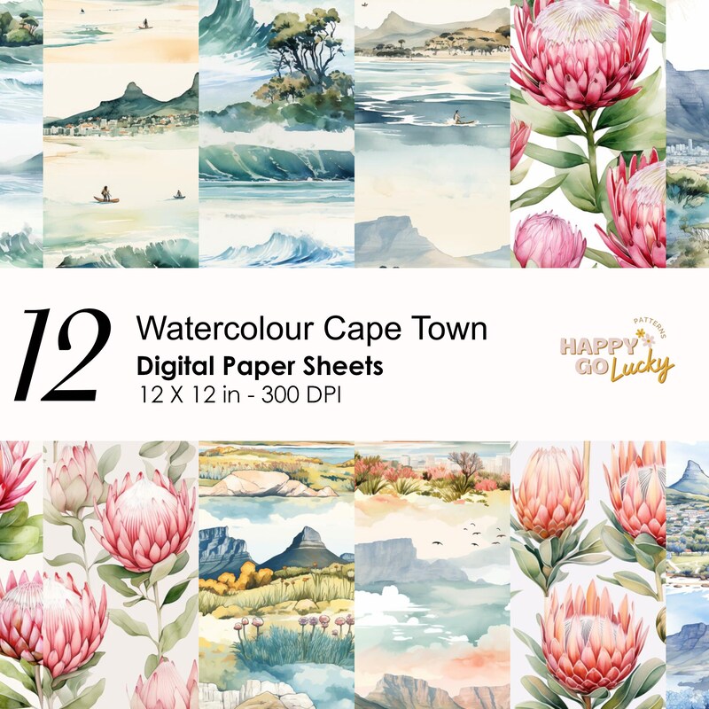 Africa Digital Paper - Etsy