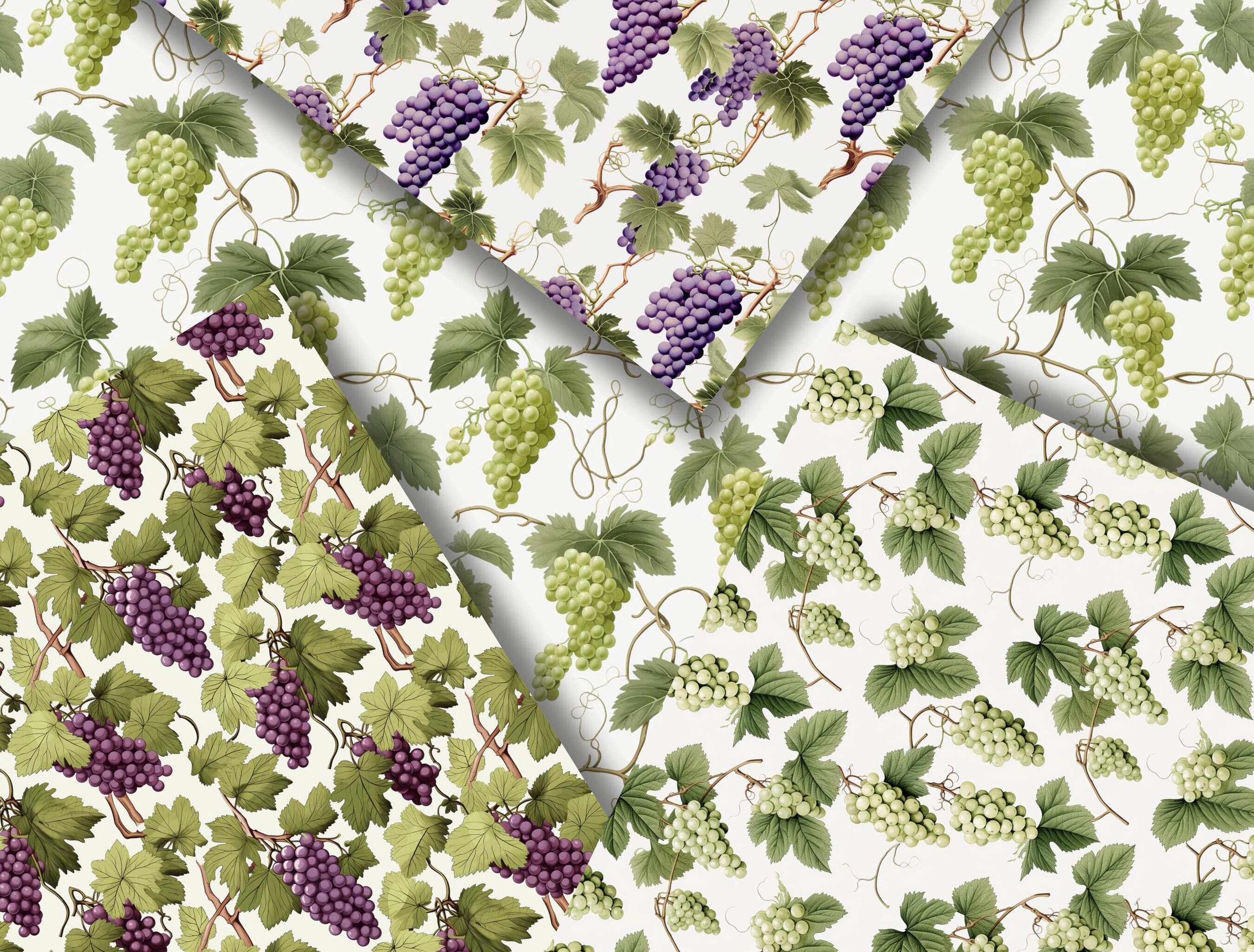 Tuscany Seamless Pattern, Italian Digital Paper, Wine Background ...