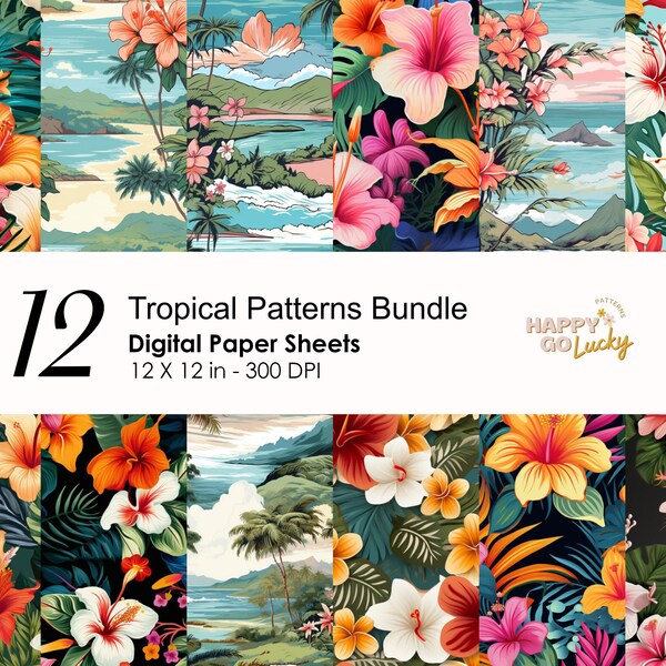 Tropical Flowers - Etsy