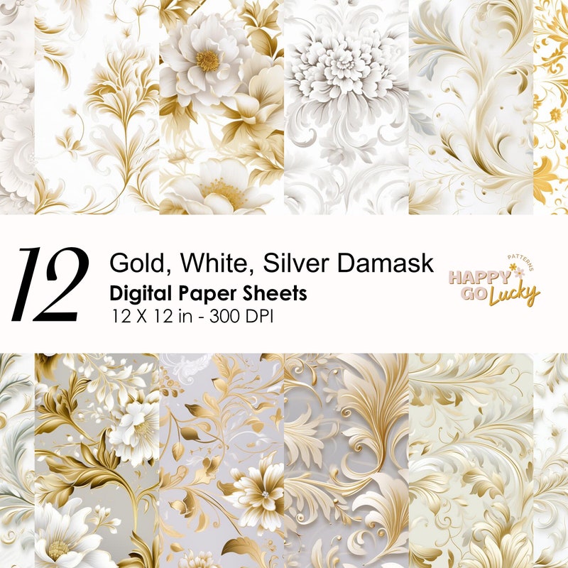 Damask Background - Etsy