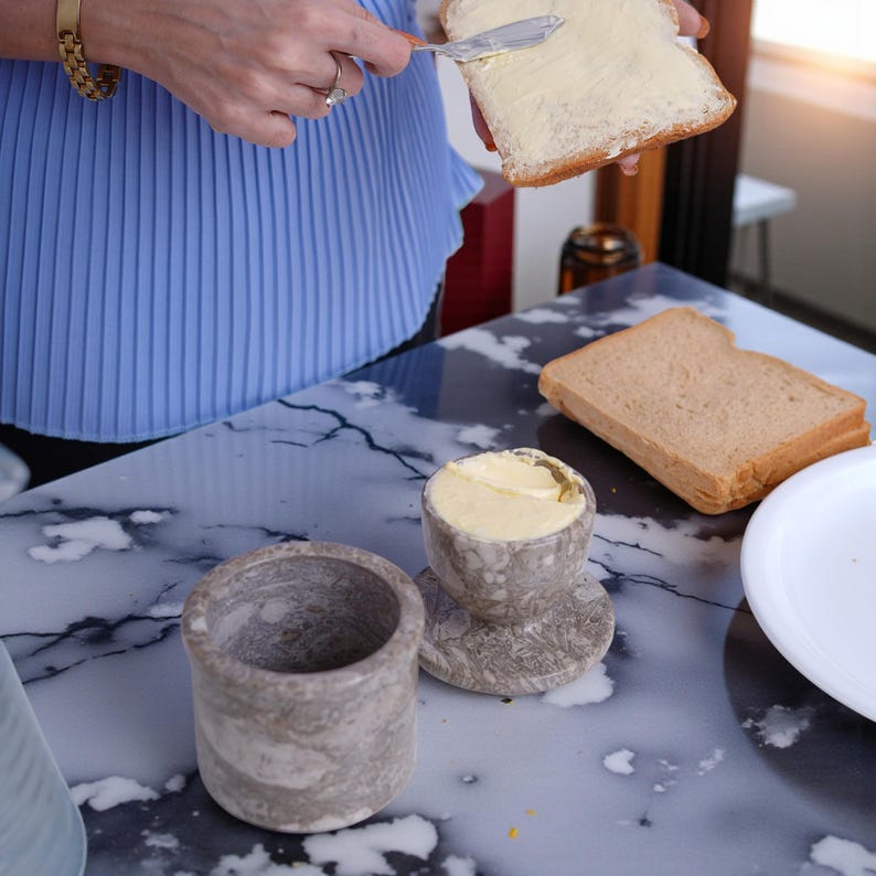 Marble Butter Keeper: French Butter Container, Kitchen Accessories - Etsy