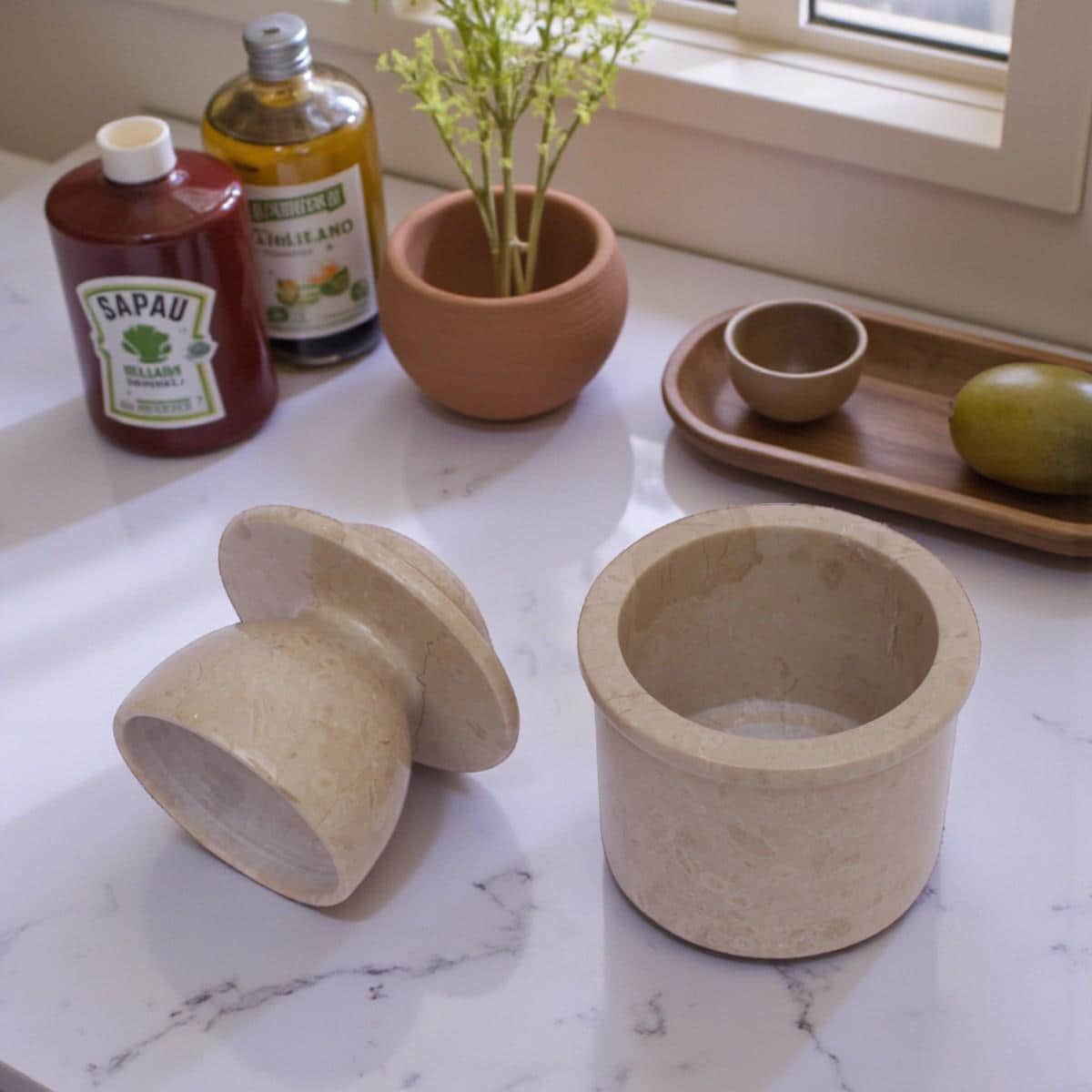 Marble Butter Keeper: Handmade Butter Crock, Stone Kitchen Accessories ...