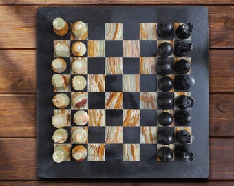 Marble Chess Set Large Chess Set Handmade Chess Sets Marble Chess Board ...