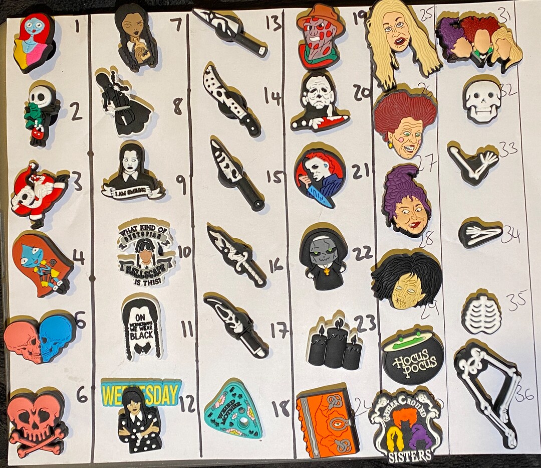 HALLOWEEN Hocus Pocus Charms Grinch Jibbitz - Etsy