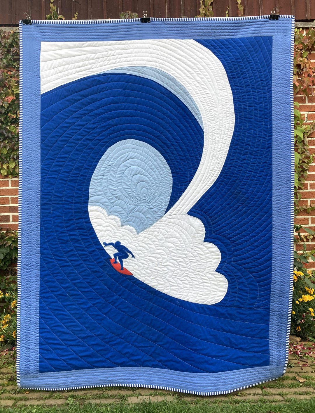 On Request Patchwork Quilt Big Wave - Etsy