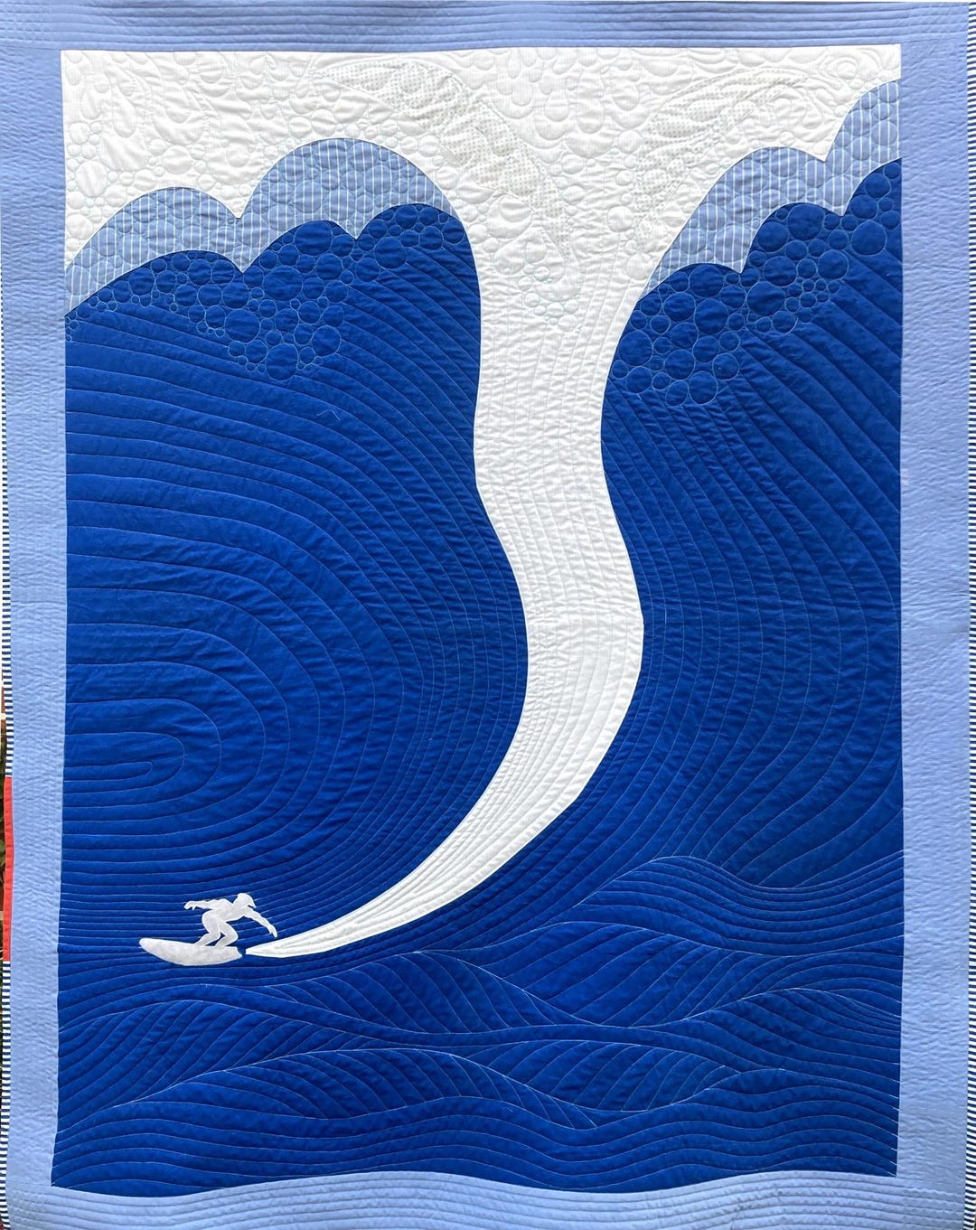 On Request Patchwork Quilt Surfing is My Life 205x155 Cm - Etsy