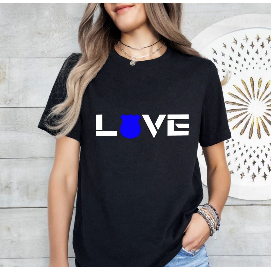 Law Enforcement Love T-shirt, Law Enforcement T-shirt, Police Badge ...