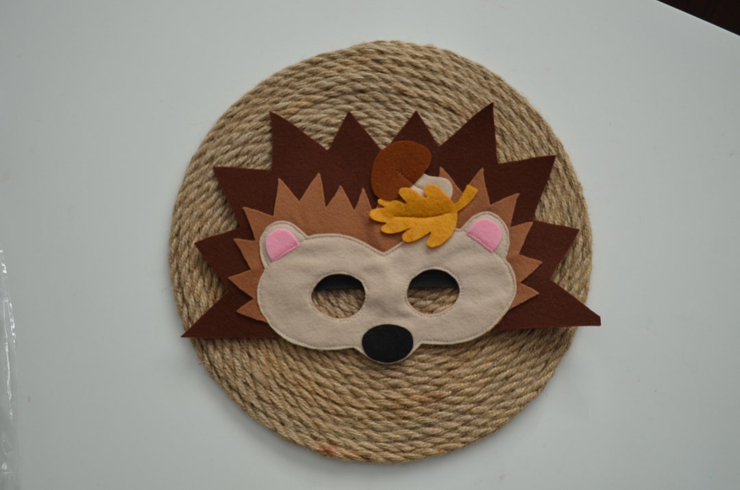 Hedgehog Mask. Carnival Costume. Felt Mask. Children's Mask - Etsy