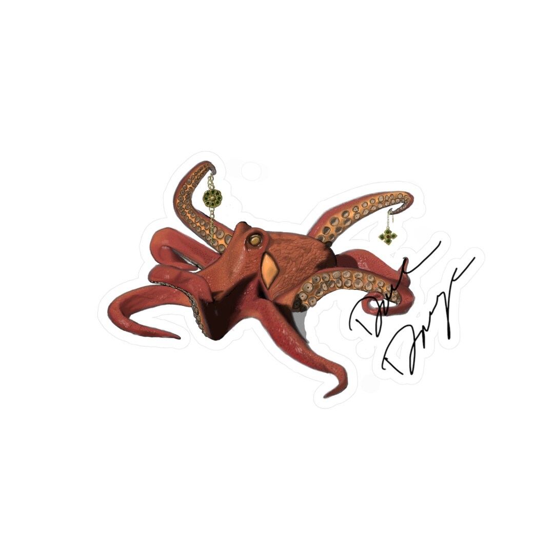 The Octopus spotlight Vinyl Sticker - Etsy