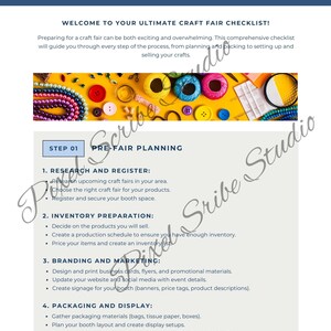 Craft Fair Checklist is a Must-have for Organizing Your Craft Fair ...