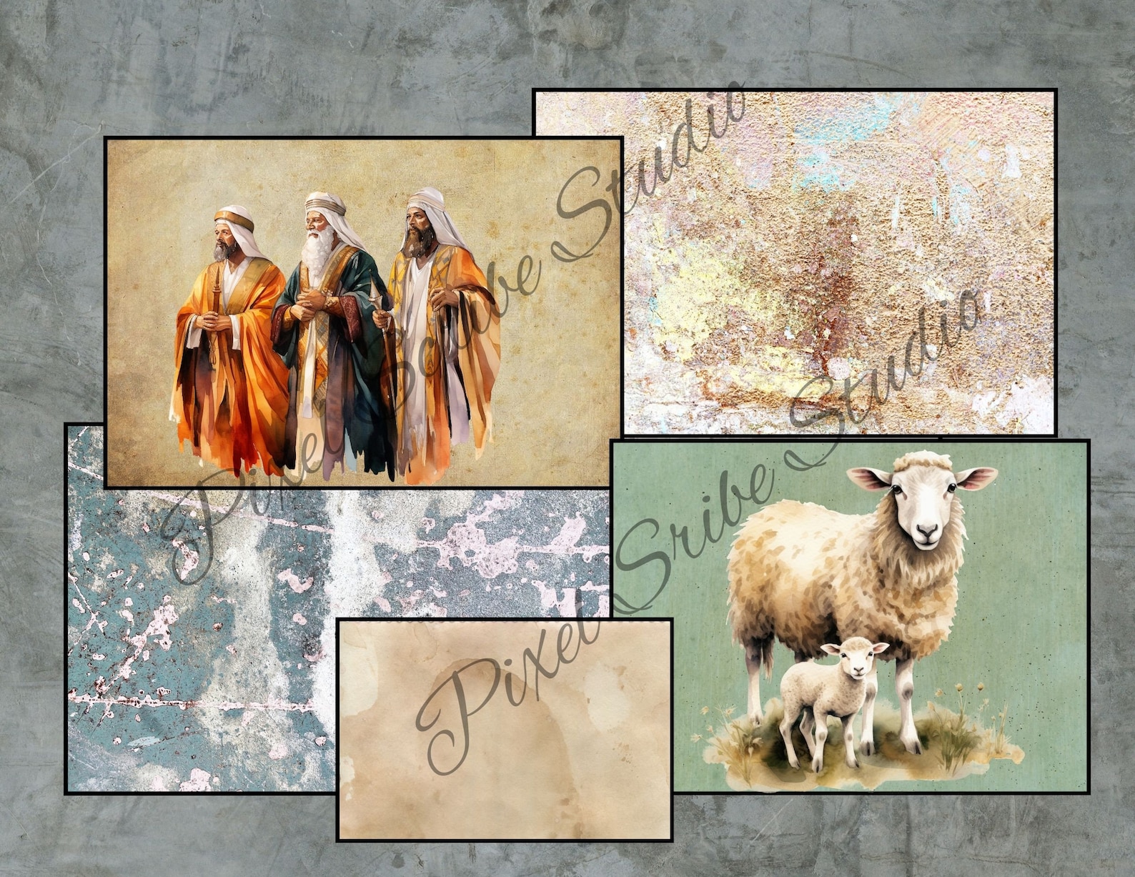 The Miracle of Jesus Junk Journal Page Kit, Gift for Her, Epherma ...