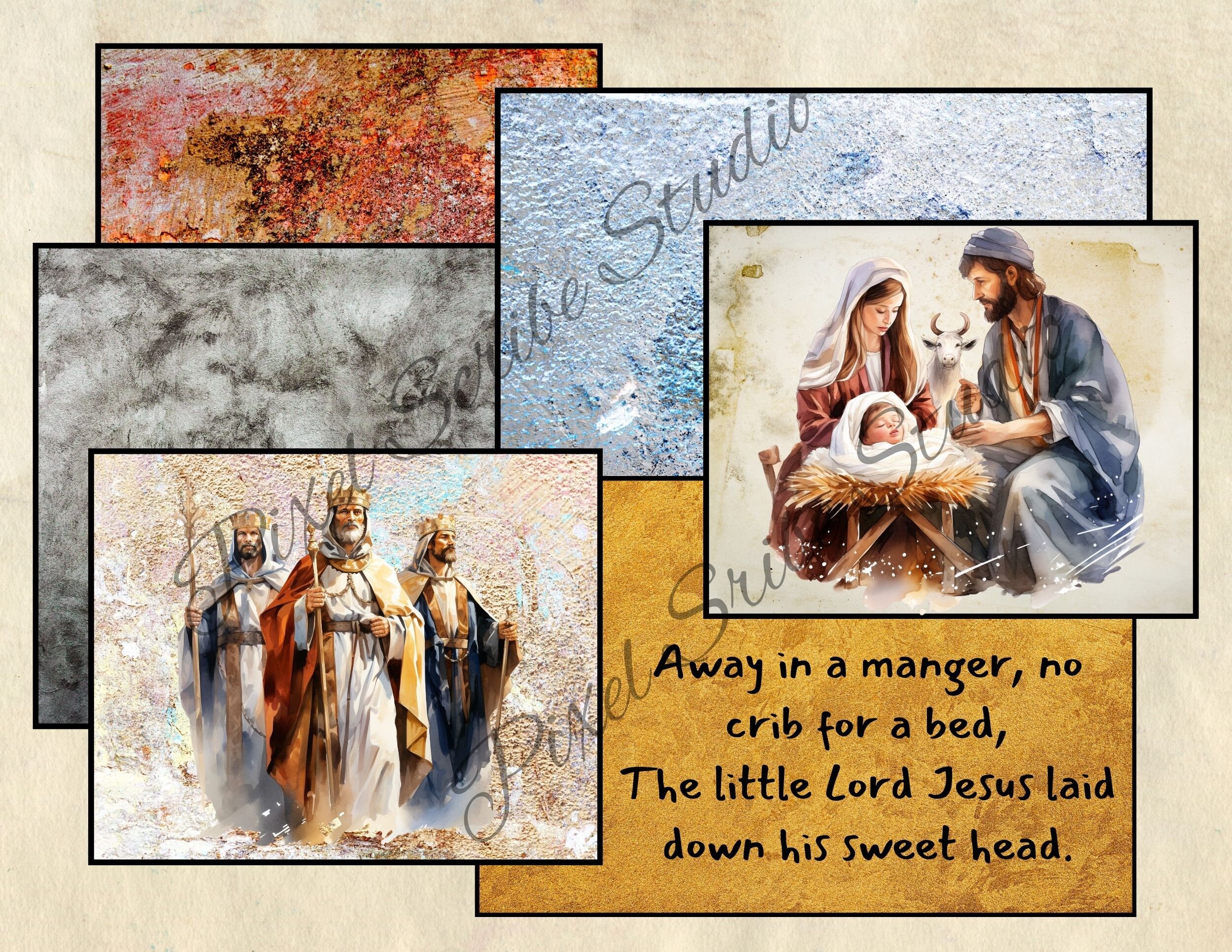 The Miracle of Jesus Junk Journal Page Kit, Gift for Her, Epherma ...