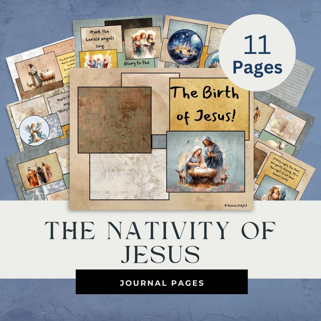 The Miracle of Jesus Junk Journal Page Kit, Gift for Her, Epherma ...