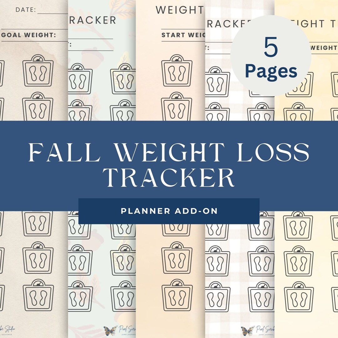 Fall Weight Tracker Printable – Autumn Wellness Planner Insert - Etsy