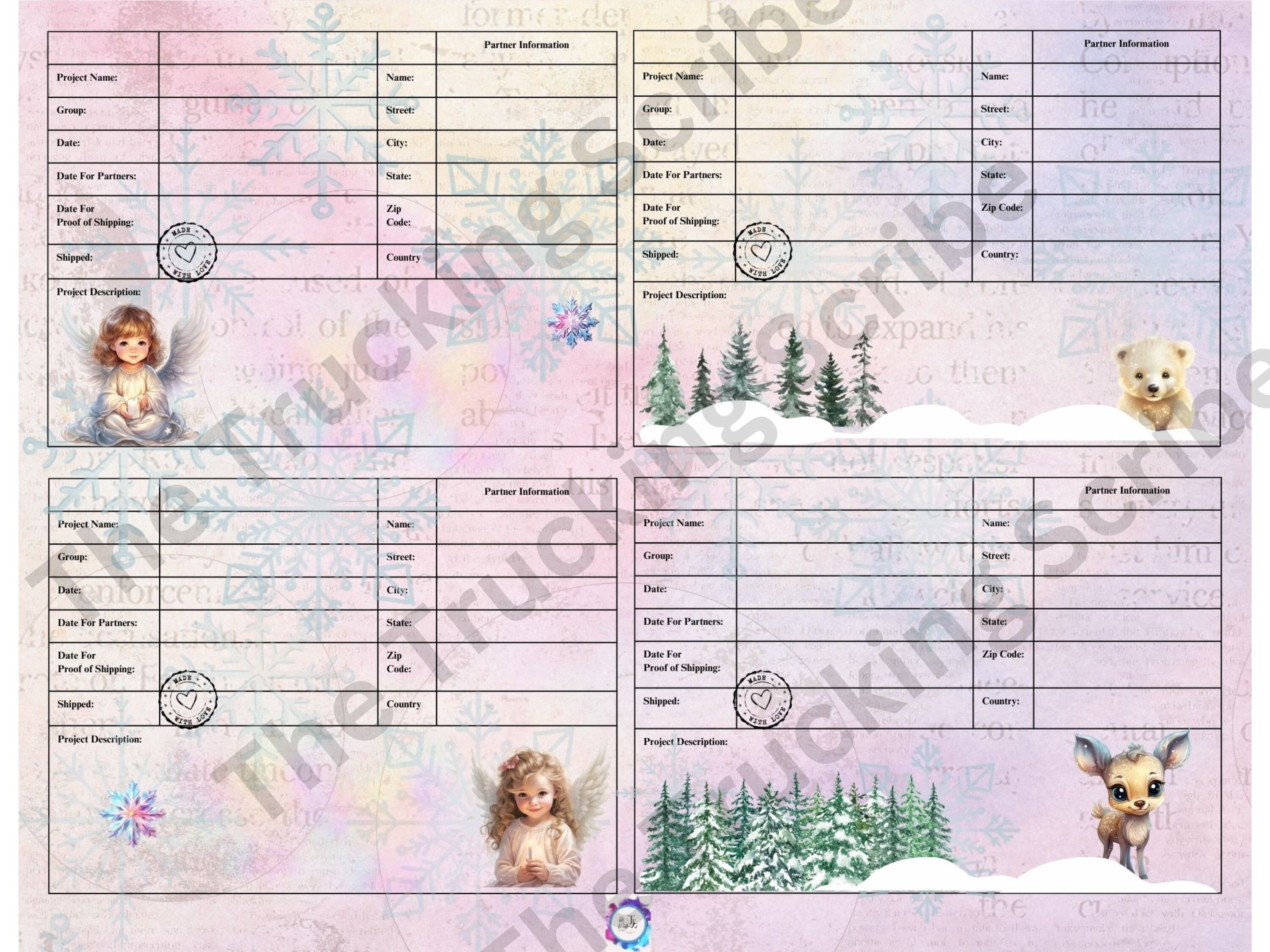 Printable Christmas Swap Tracker Facebook Swaps Instagram - Etsy