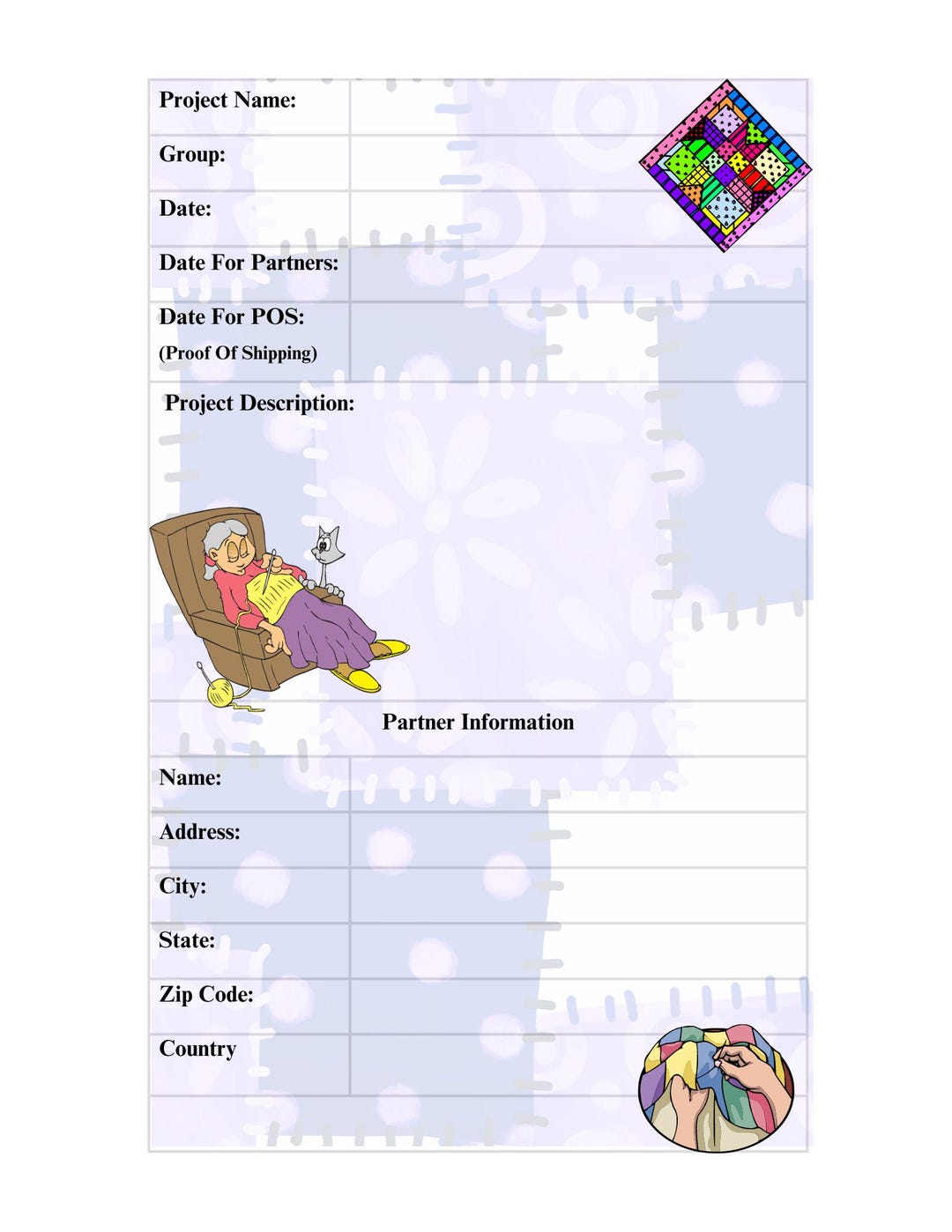 Quilting Swap Tracker | Printable Fabric Swap Log Sheet for Facebook ...